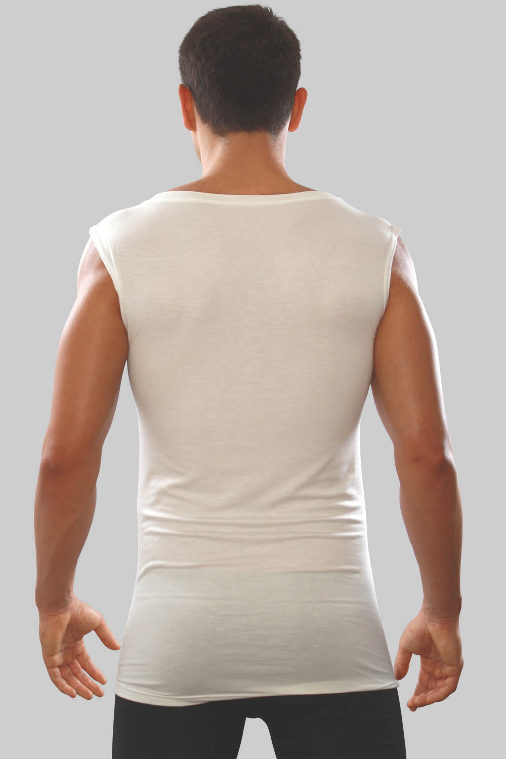 Men's deep v-neck sleeveless undershirt Men's deep v-neck sleeveless undershirt