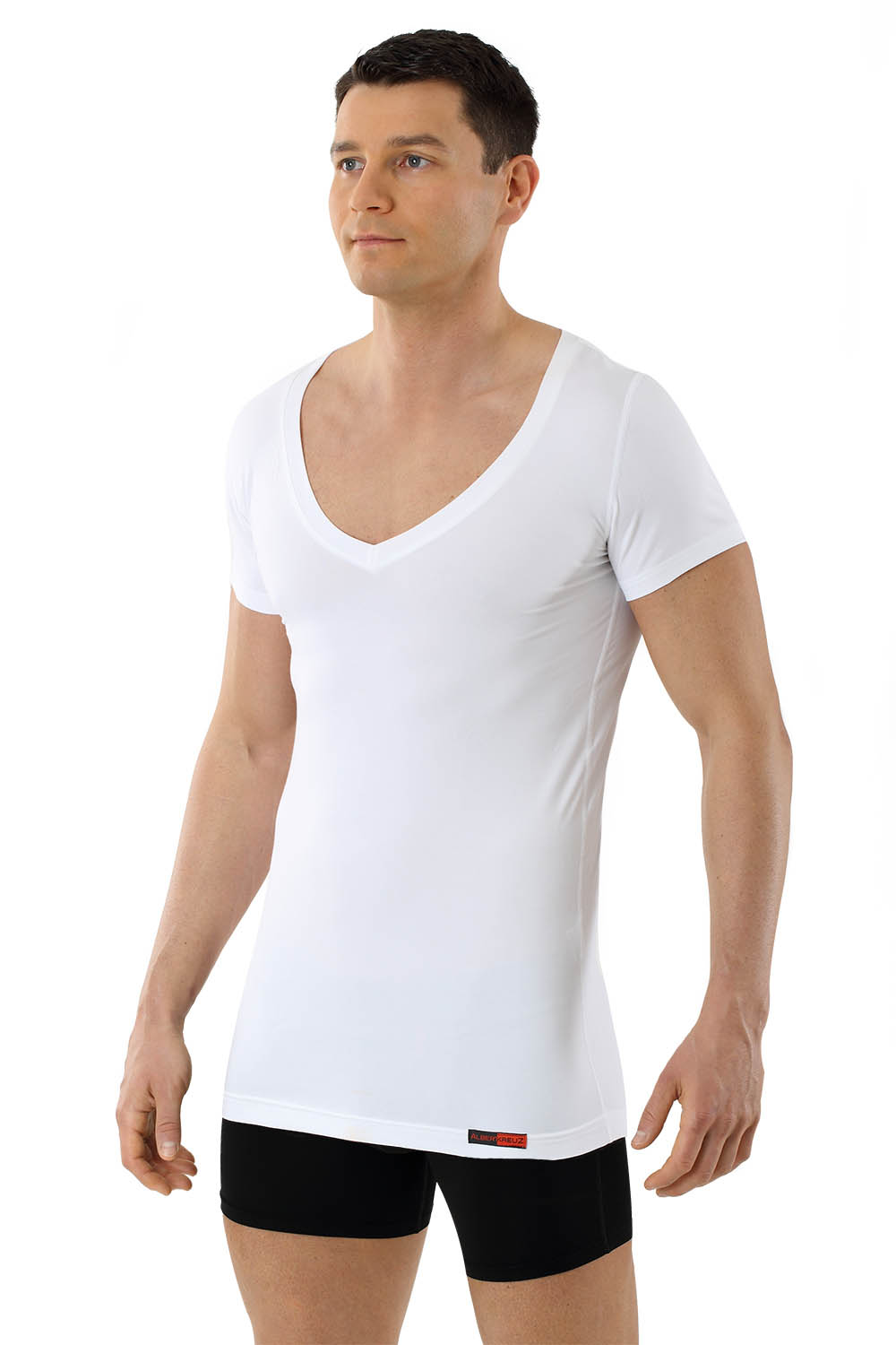 ALBERT KREUZ | Men's functional Coolmax business undershirt with deep v ... ALBERT KREUZ | Men's functional Coolmax business undershirt with deep v ...