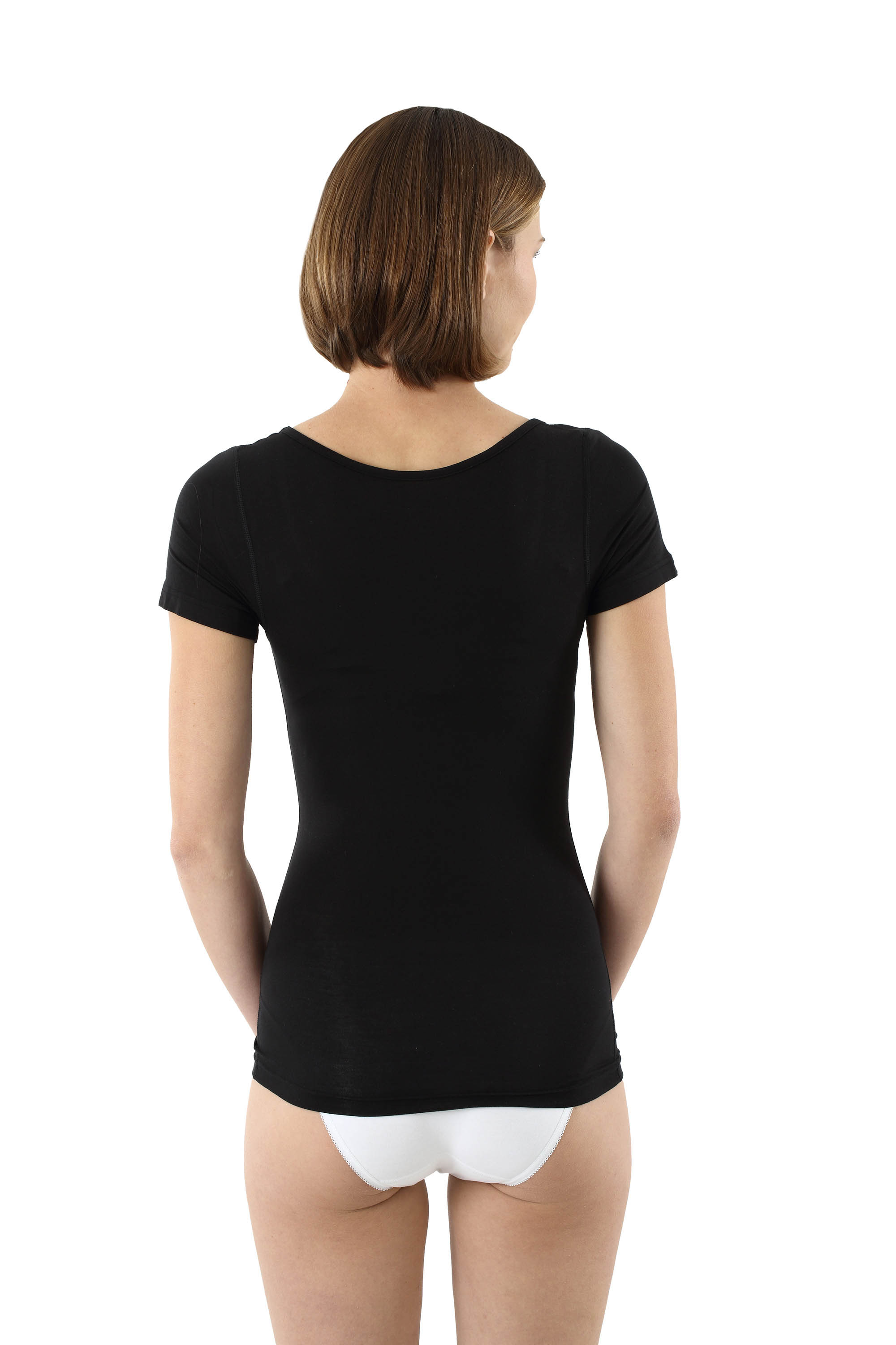 women's undershirt black short sleeves micromodal | ALBERT KREUZ women's undershirt black short sleeves micromodal | ALBERT KREUZ