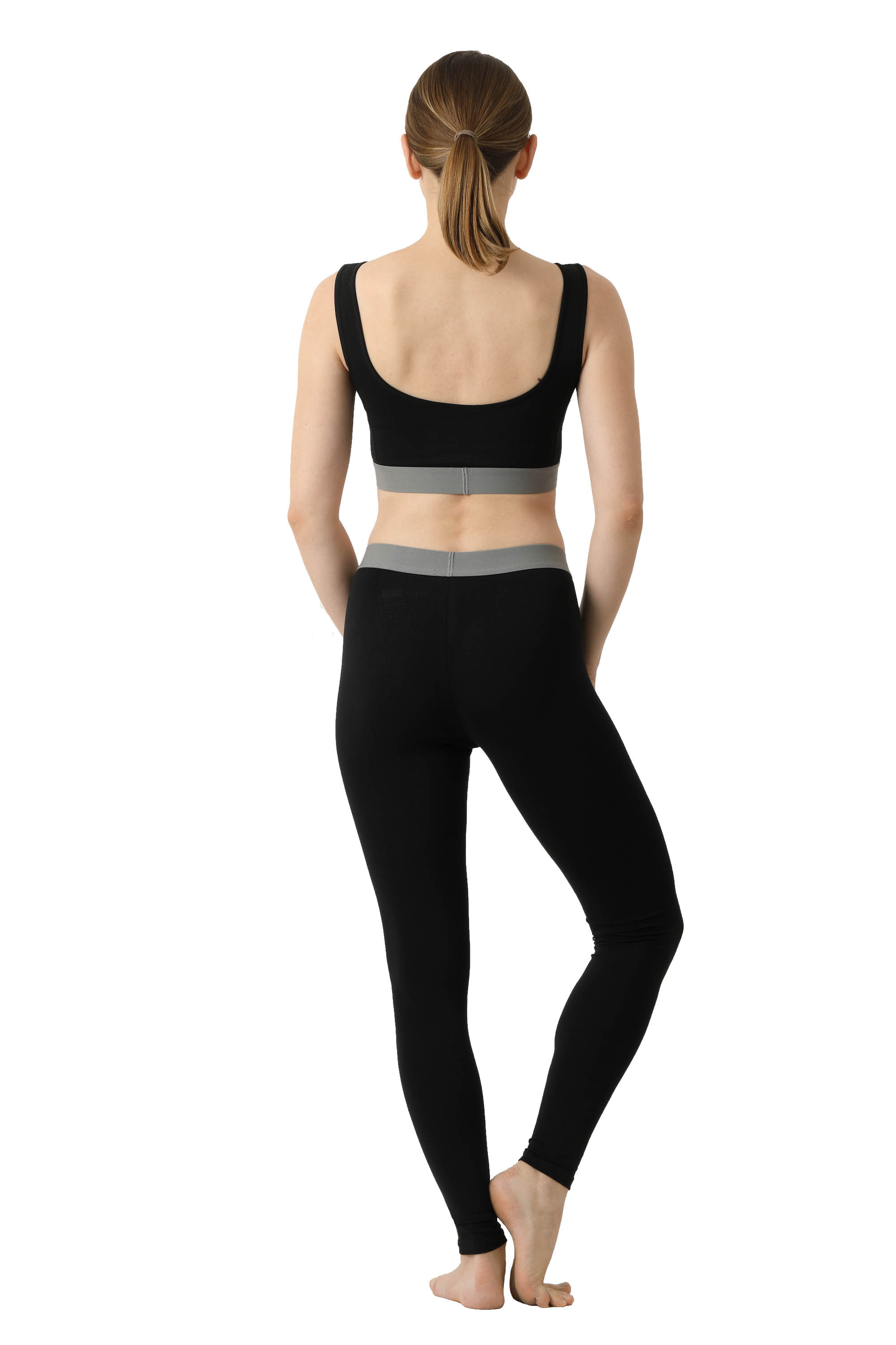 ALBERT KREUZ | Women's leggings organic stretch cotton black ALBERT KREUZ | Women's leggings organic stretch cotton black